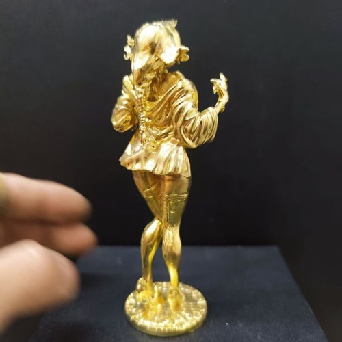 12cm pure copper anime sexy beautiful girl figurine model scene ...
