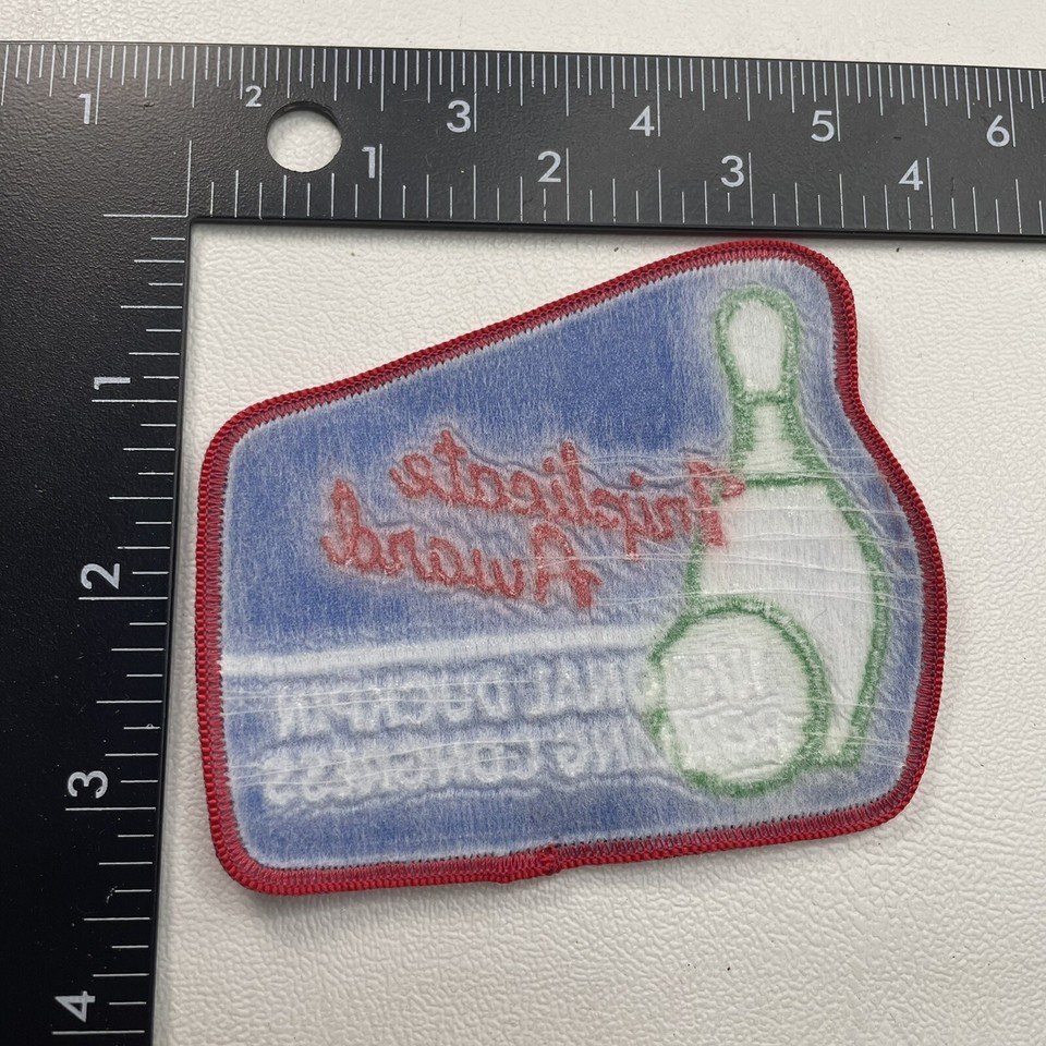 Bowling Patch TRIPLICATE AWARD NATIONAL DUCKPIN BOWLING CONGRESS 21U6 ...