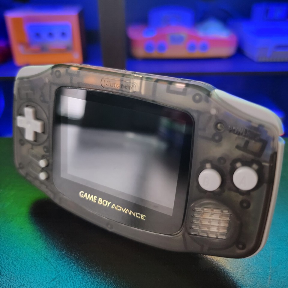 Smoke Grey Game Boy Advance GBA Console with iPS V5 Backlight Backlit ...