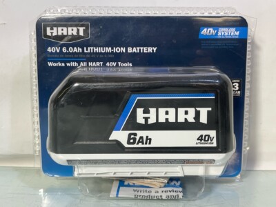 Hart HLBP041A 6Ah 40V Lithium-Ion Battery New 840092602962 | eBay