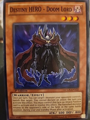 Destiny Hero - Doom Lord - 1st Edition - Yugioh Dark Monster | eBay
