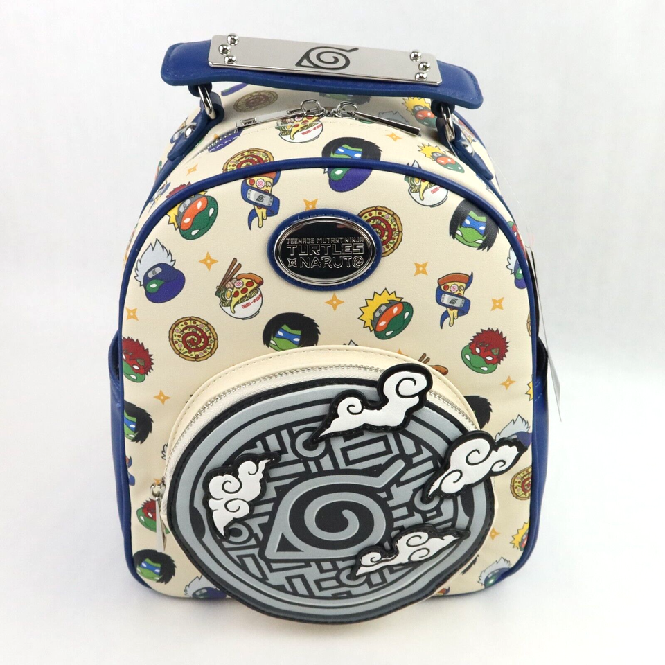 Naruto x Teenage Mutant Ninja Turtles Mini Backpack Shinobi Hidden Leaf ...
