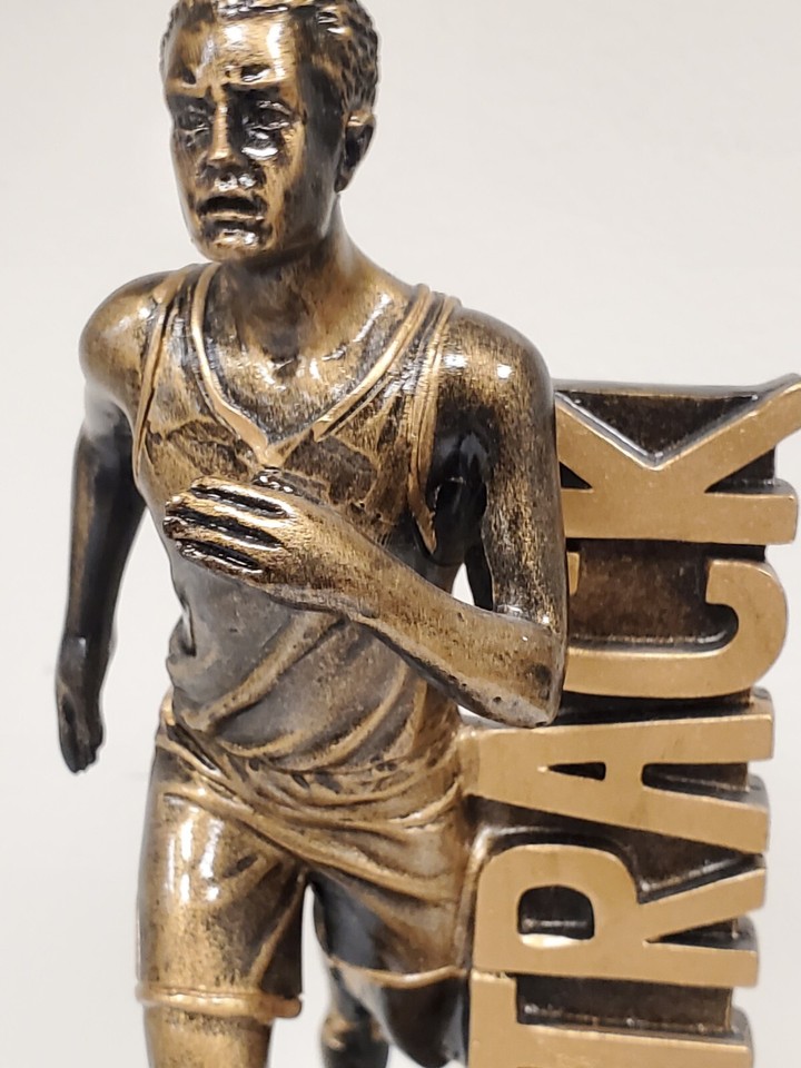 Male Track, trophy award, w/ your engraving, running, about 5.5" tall ...
