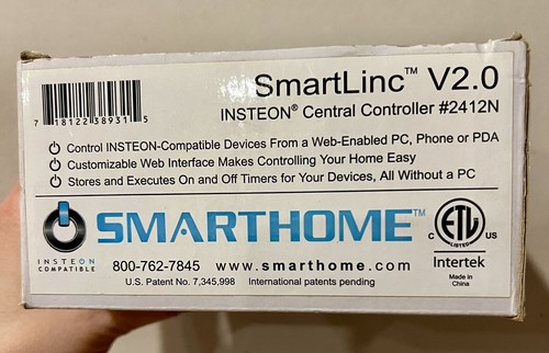 SmartHome SmartLinc 2412N Insteon Compatible Controller V2. New IN box ...