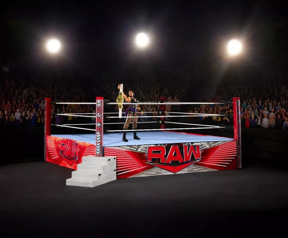 WWE Ultimate Edition Raw Real Scale Ring *No Figures Included. RING ...