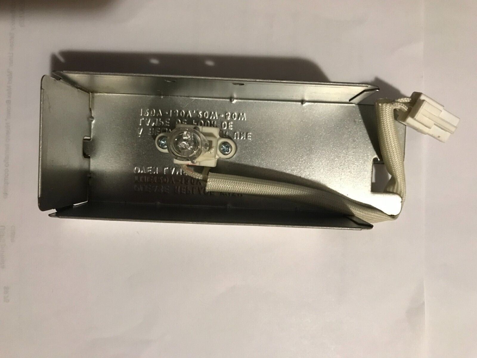 MICROWAVE - LAMP COVER METAL - WITH BULB . | eBay