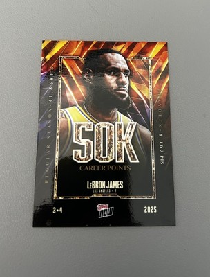 LeBron James: 2025 Topps Now Basketball 50k Career Points #12 | eBay