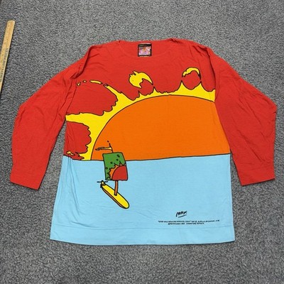 Vintage 1987 Peter Max Shirt Long Sleeve Crewneck Easy Sailing Neo Max ...