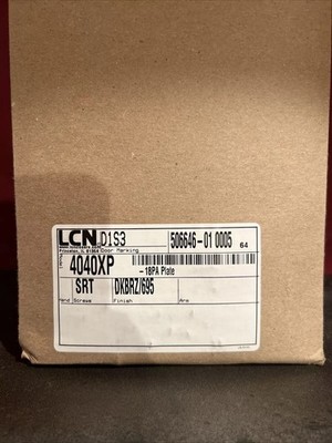 Drop plate for LCN 4040xp-18pa 28549-18PA Dark Bronze 695 | eBay