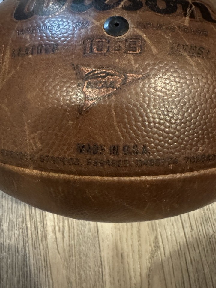 Wilson GST 1003 WTF1003 Official NCAA NFHS Collegiate Leather Football ...