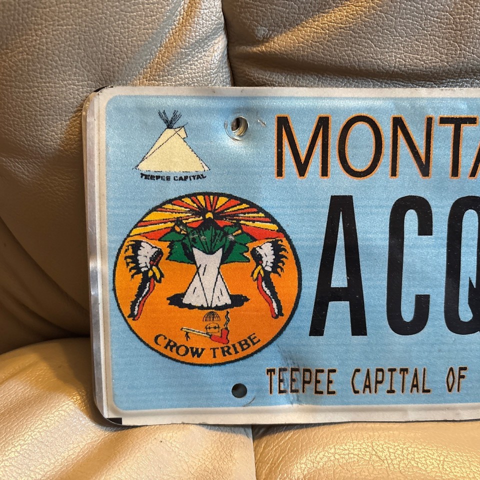 Expired Montana Crow Tribe License Plate | eBay