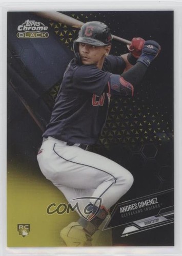 2021 Topps Chrome Black Gold Refractor /50 Andres Gimenez #28 Rookie RC ...
