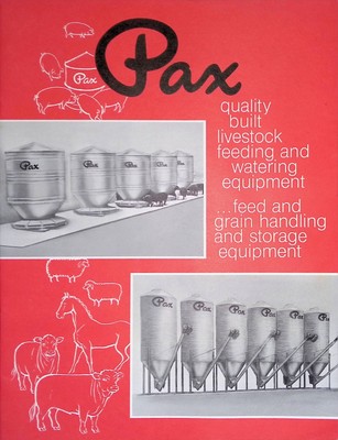 Vintage Farm Machinery Sales Brochure Pax Farm Livestock Feeding ...