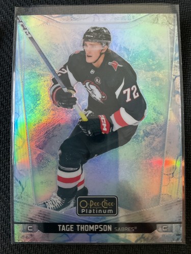 Tage Thompson 2024-25 O-Pee-Chee OPC Platinum Artic Freeze Parallel ...