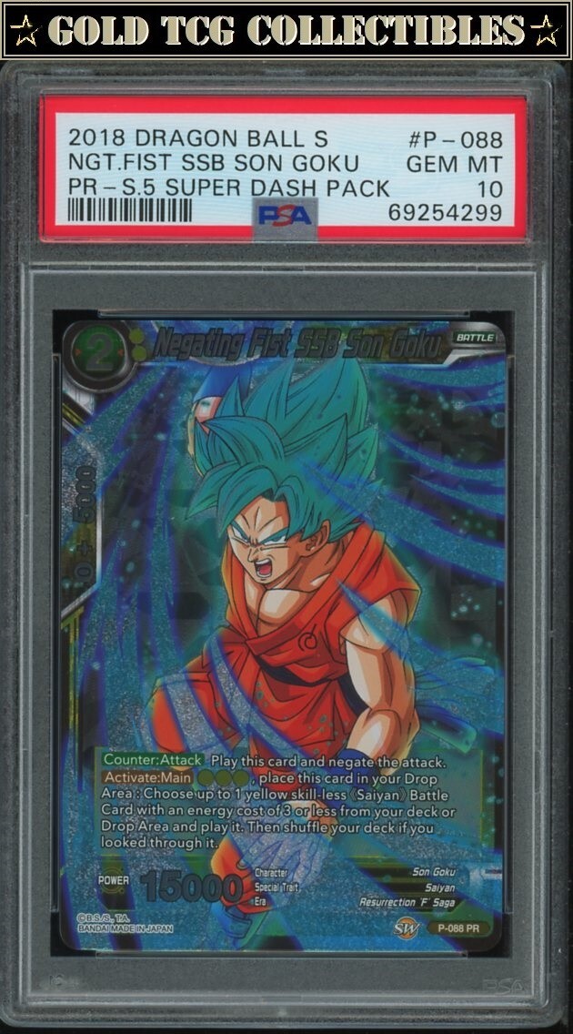 PSA 10 ⭐️ SSB Son Goku Super Dash Pack Promo Card Super DBS Z DBZ ...