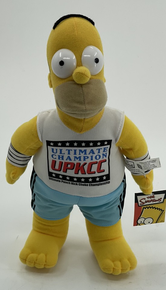 Bart Simpson Plush Toy UPKCC Ultimate Punch Kick Choke Championship 15 ...