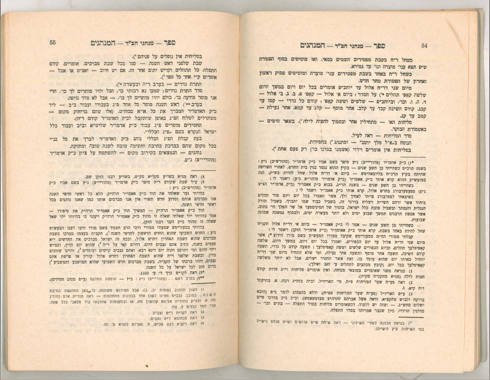 Judaica Hebrew Jewish Sefer Haminhagim, Chabad Lubavitch, NY 1967 ...