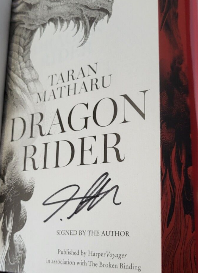 Dragon Rider (Broken Binding Signed Limited Edition) by Taran Matharu ...