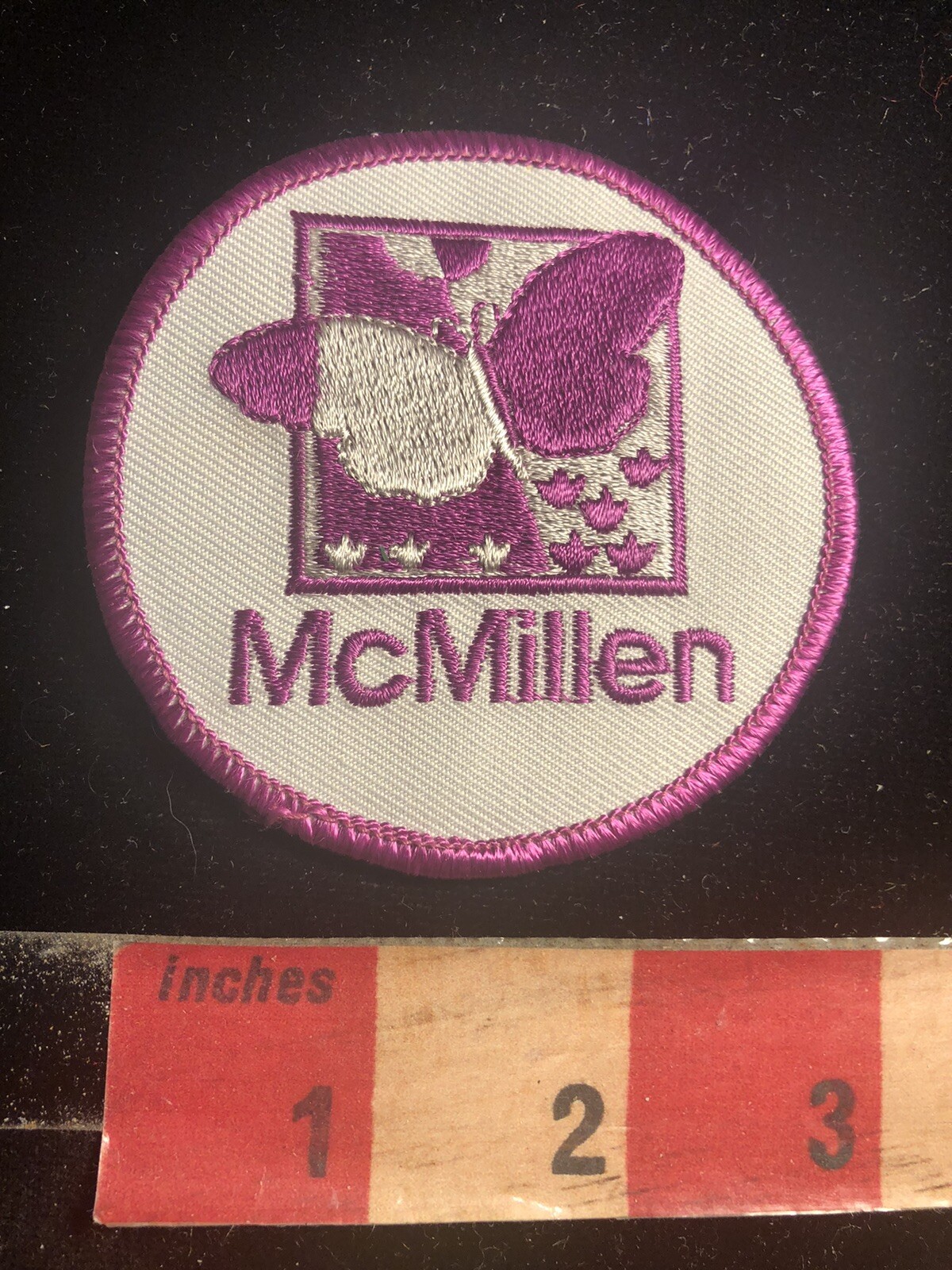 MCMILLEN Butterly Logo Advertising Patch 20E7 | eBay