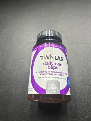 Twinlab Daily One Caps with Iron - with Iron, Zinc, B Vitamins - 180 ...