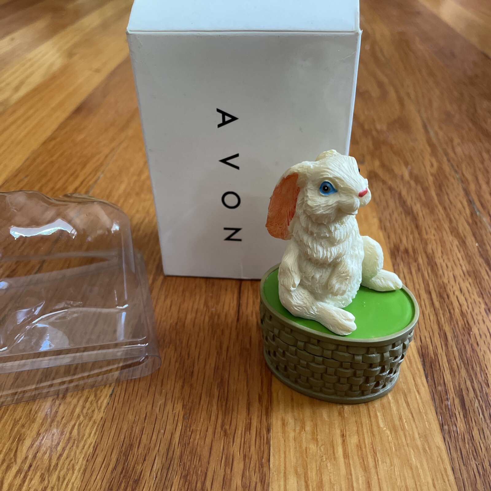 Avon bunny trinket box. Vintage. No Hoop Earrings. Just Bunny. (E7 | eBay