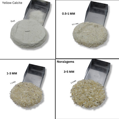 Crushed Yellow Calcite Coarse Woodworking Inlay, Stone Healing Powder ...
