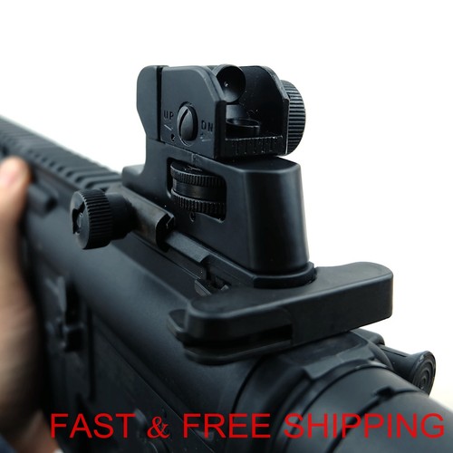 Metal Backup Rear Sight Detachable Compact Adjustment Windage Elevation ...