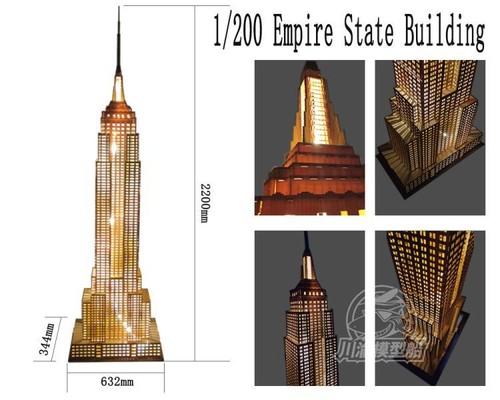 CY CY726 1:200 Scale Empire State Building Model Kit | eBay