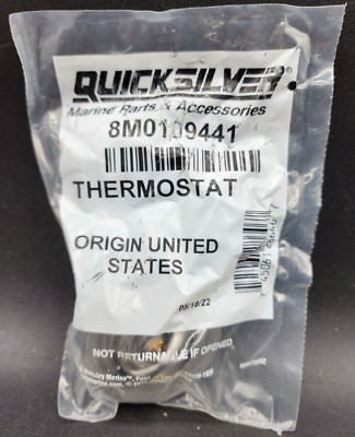 Mercury Quicksilver 8M0109441 Thermostat Marine Genuine Sealed OEM NOS ...
