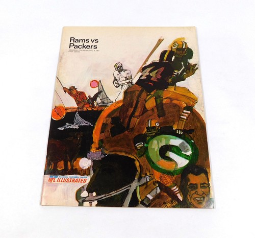 1967 Green Bay Packers at Los Angeles Rams NFL Football Program 12-9-67 ...