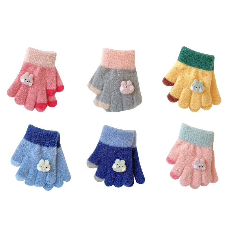 0-3 Years Baby Hand Gloves Thicken Mittens for Kids Cartoon Gloves Boys ...