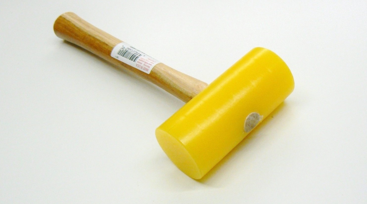 Plastic Mallet 1-1/2" x 3-1/2" Yellow Head Non Marring 6oz Craft Hammer ...