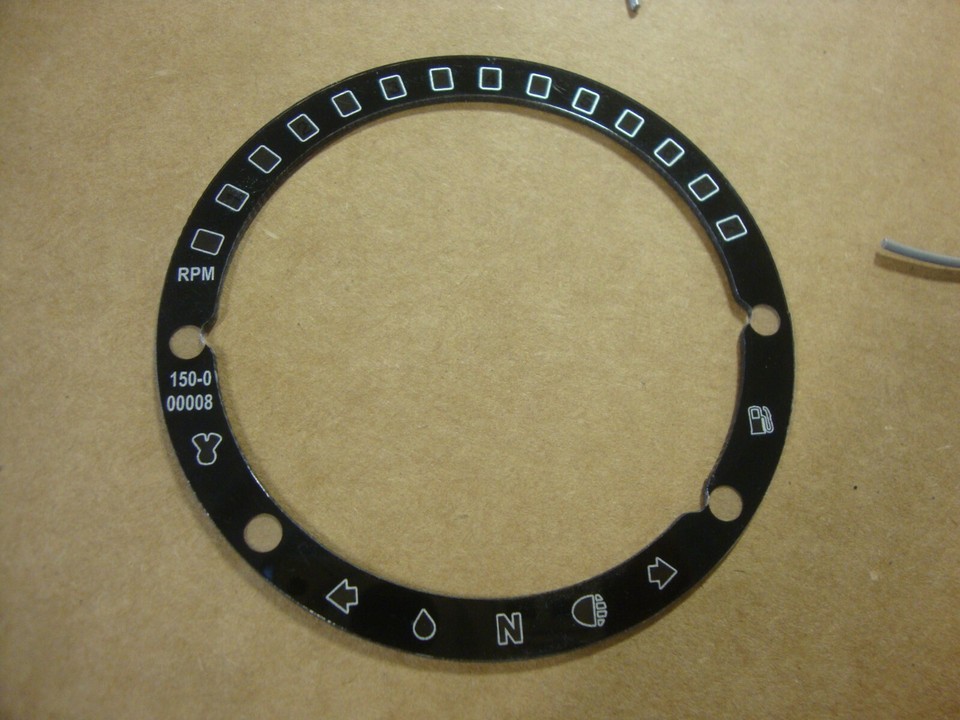 Big Dog Motorcycles TACHOMETER OVERLAY surround lens 2007-2011 EFI ...