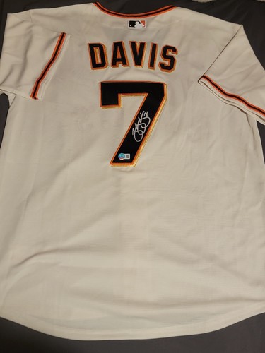 San Francisco Giants JD DAVIS Autographed Jersey Beckett Authentication ...
