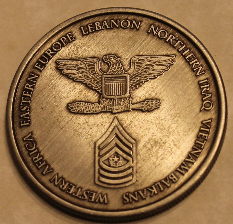 10th Special Forces Group Airborne Commander & CSM Army Challenge Coin ...