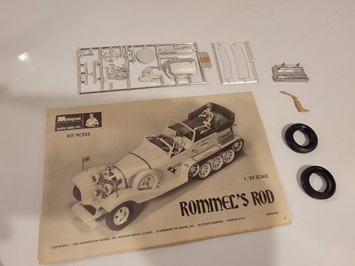 *Vintage / Rare* Original Issue Monogram Rommel's Rod Model Kit #6745 ...