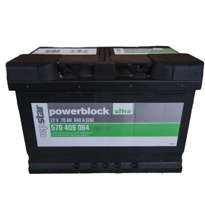 Repstar Starterbatterie Powerblock Ultra 12 Volt 70ah | eBay