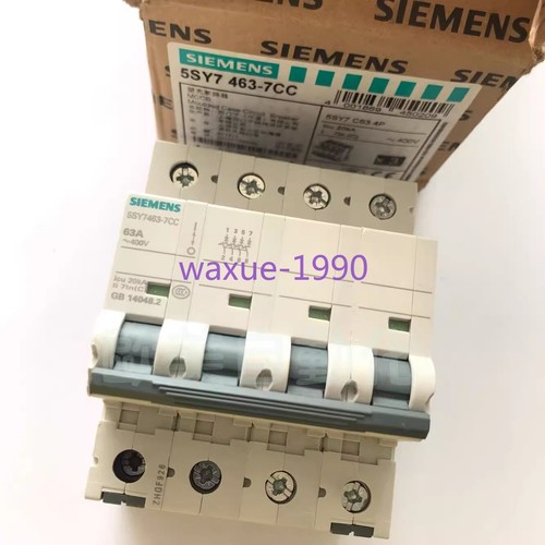 1pcs New SIEMENS 4P63A Circuit breaker 5SY7463 7CC | eBay
