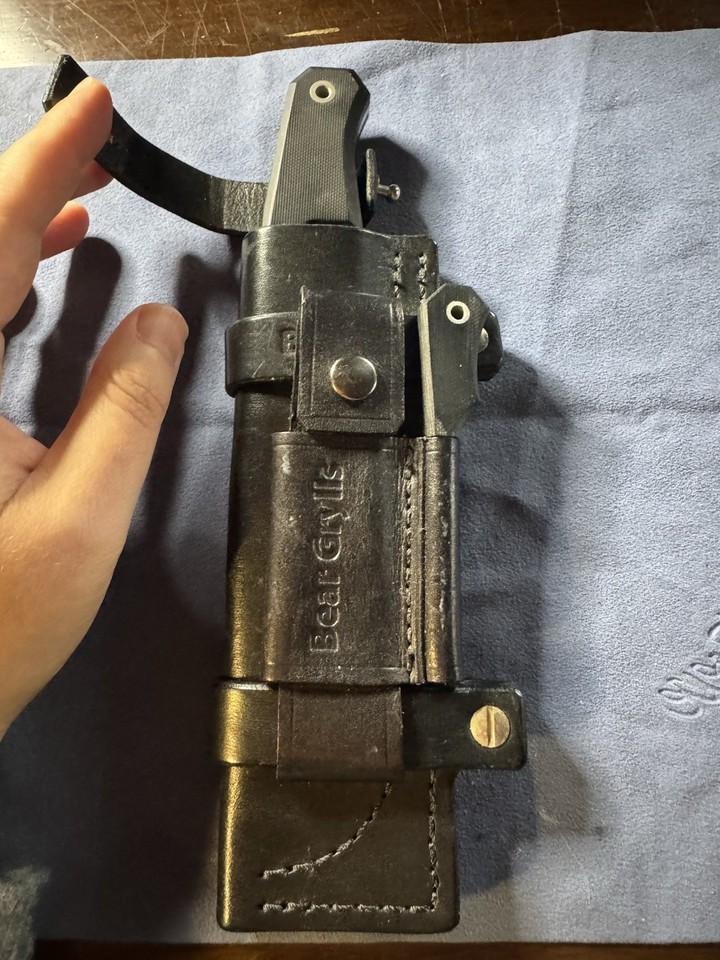 BEAR GRYLLS signed S4 Custom Fixed Blade by Rob Bayley | eBay