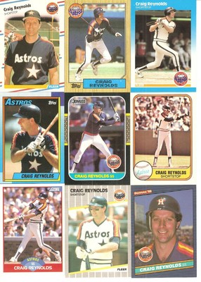 18 CARD CRAIG REYNOLDS BASEBALL CARD LOT 522 | eBay