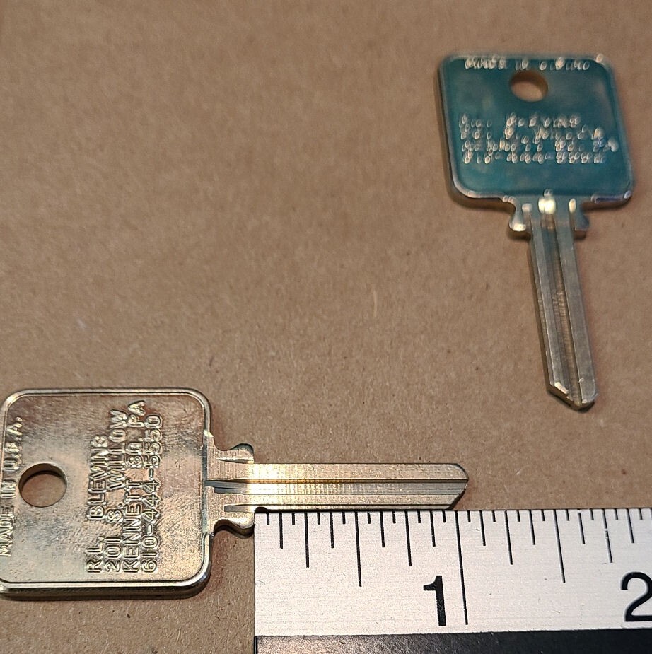 Medeco blank uncut square headed keys, qty. 2 for 1 price - New | eBay