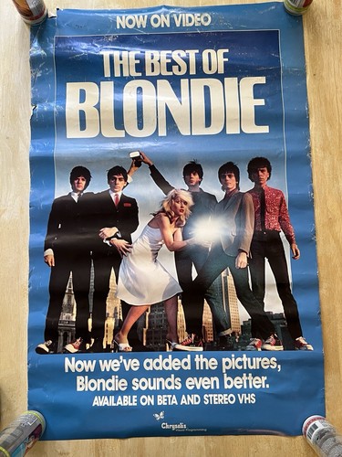 Vintage Blondie Promo Poster The Best of Blondie 1981 VHS Beta Store Displa | eBay