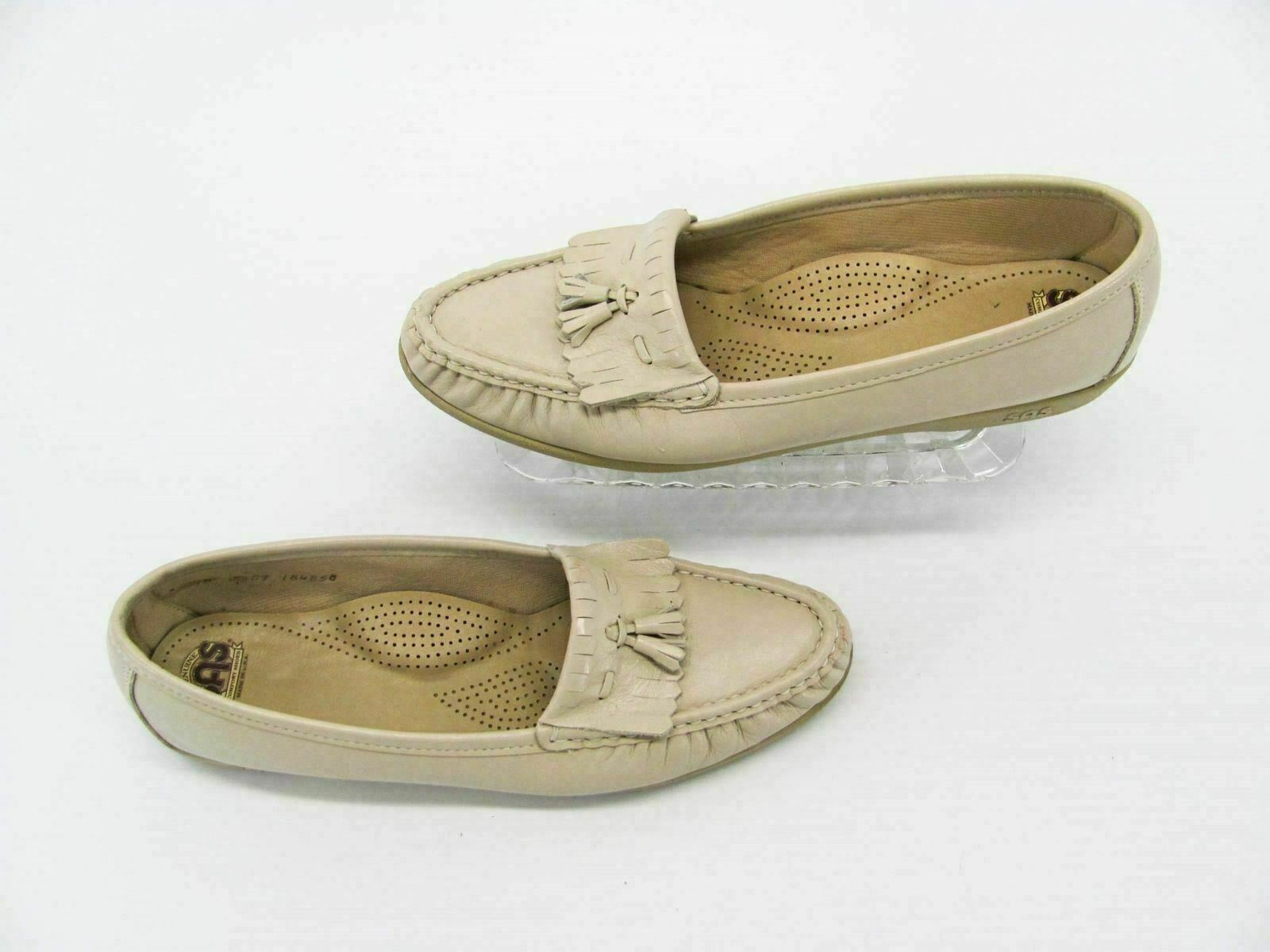 SAS Women Shoe Softie Size 10S Beige Kilt Tassel Loaf… - Gem