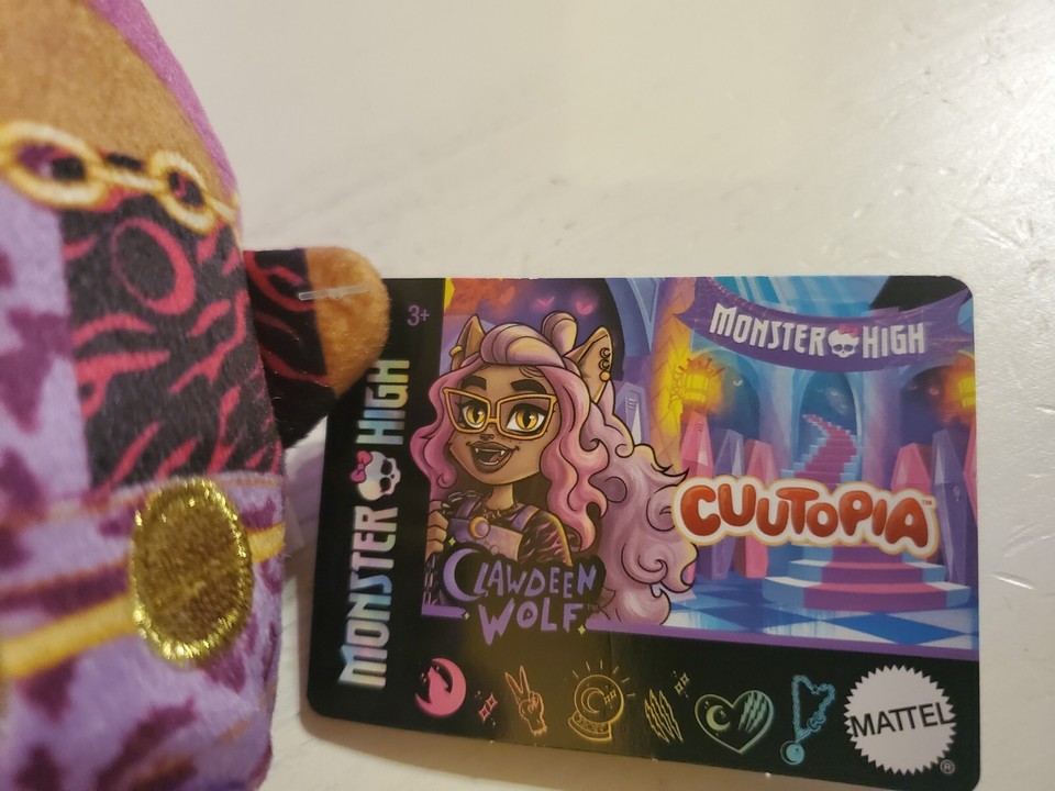 New Monster High Cuutopia Clawdeen Wolf 5" Plush Squshie Stuffed Animal ...