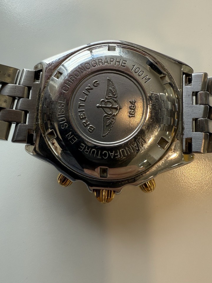 Breitling Crosswind Blue Dial Roman Letters Gold Accents with Box and ...