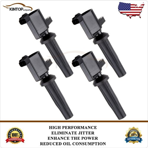 4 Pack Ignition Coil For Ford Escape 2.3L 2005-08 Focus 2.0L 2.3L 2.5L ...