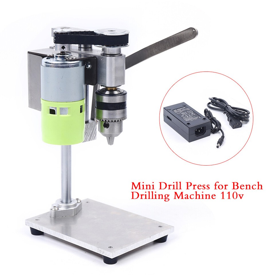 Mini Drill Press Bench Small electric Drill Machine Work Bench Variable ...