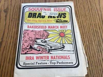 Drag News Magazine Vol. 20 #32 1975 Souvenir Issue NHRA Drag Racing | eBay