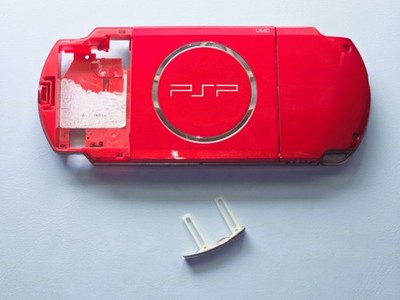 Genuine Red Sony PSP 3000 3001 Rear Back Cover Housing Shell with UMD ...