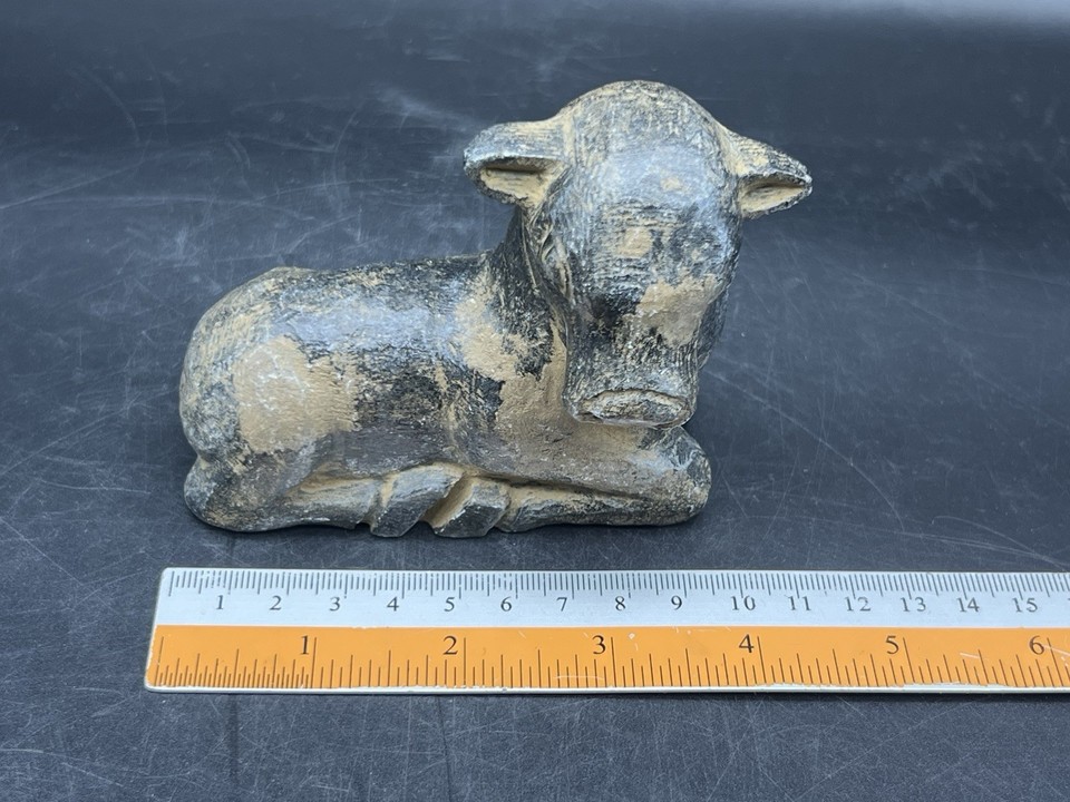 Ancient Stone Bull Statue Near Eastern Clever Bull Sculpture Central ...